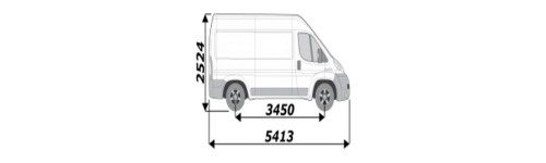 Galerie utilitaire de toit pour peugeot boxer l2h2 - France-Galerie